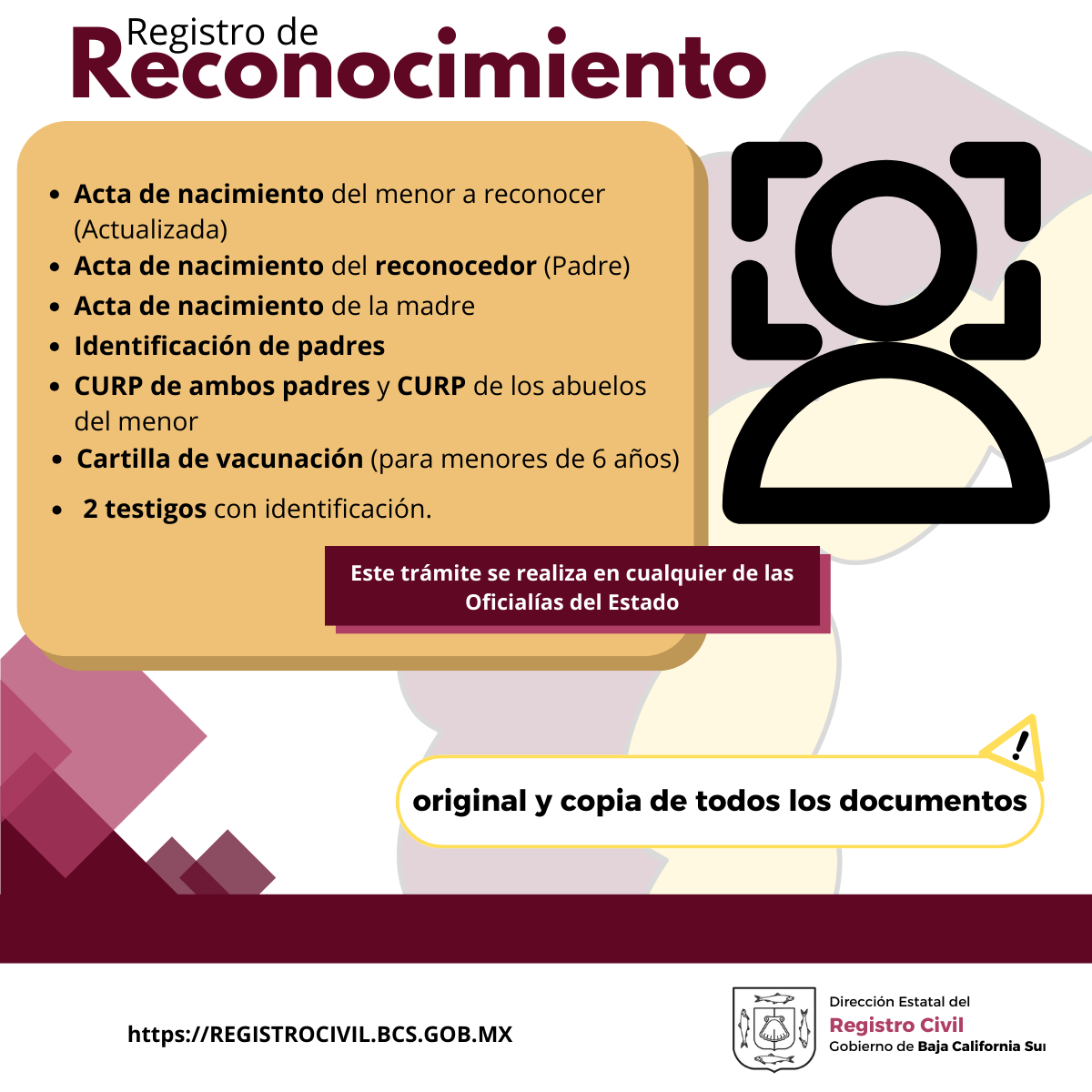 Registro de Reconocimientos – Registro Civil del Estado de Baja California Sur